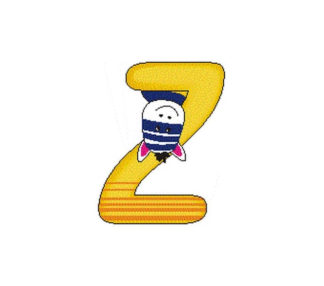 DÉCORATION EN BOIS Lettre Z Lxlxh 43x6x60mm NEU Jouet Alphabet ...