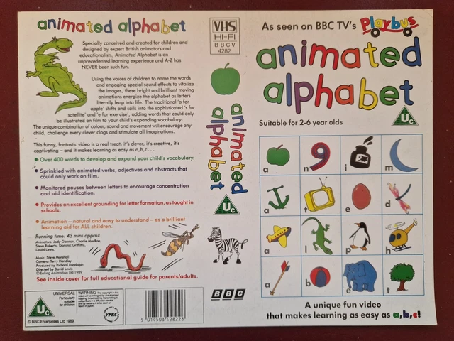 ANIMATED ALPHABET - BBC - Promo Sample Video Sleeve/Cover #B15420 £1.99 ...