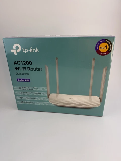 TP-LINK ARCHER A54 AC1200 Dual-Band Wi-Fi Router (US) - NEW OB $29.95 ...