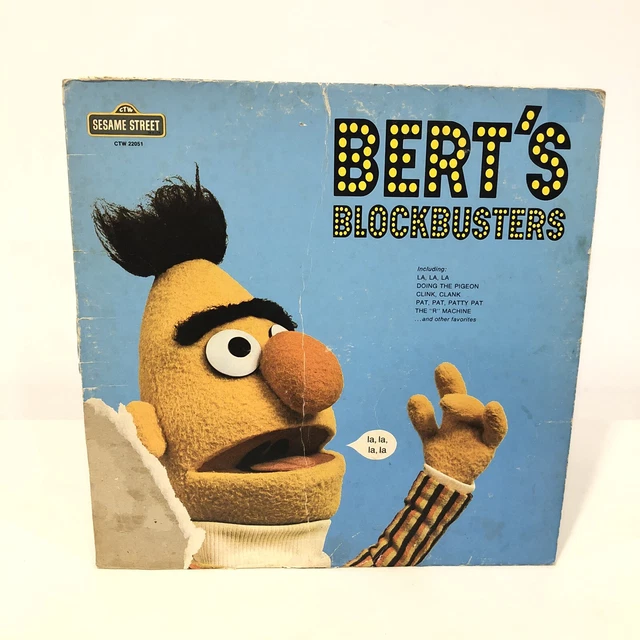 SESAME STREET BERT’S Blockbuster Record Album 1974 Children's Vinyl ...