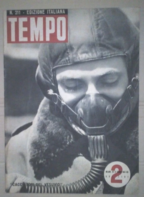 WW2 *TIME-MAGAZINE FROM The Fascist Era 1943*Hunters Of Vesuvius*N.211 ...