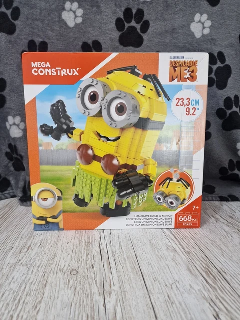 MEGA BLOCKS DESPICABLE Me 3 Luau Dave Buildable Minion BNIB £30.00 ...