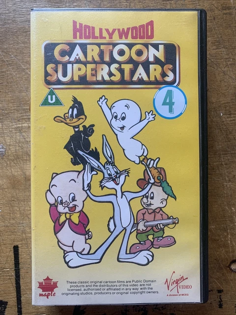HOLLYWOOD CARTOON SUPERSTARS 4 - vhs video tape - Cult Classic £8.00 ...