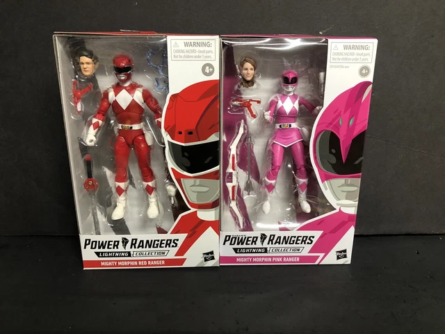 POWER RANGERS LIGHTNING Collection MMPR Pink Red Ranger Kimberly Jason ...
