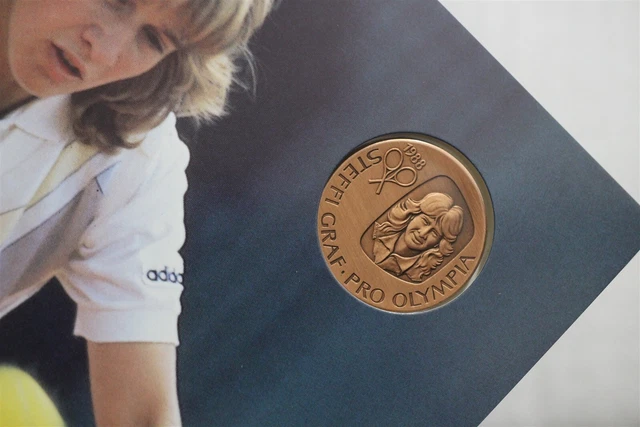 🧭 🇩🇪 MEDAGLIA Maxi Cover Germany Tennis Steffi Graf B48 #72 EUR 29,40 ...