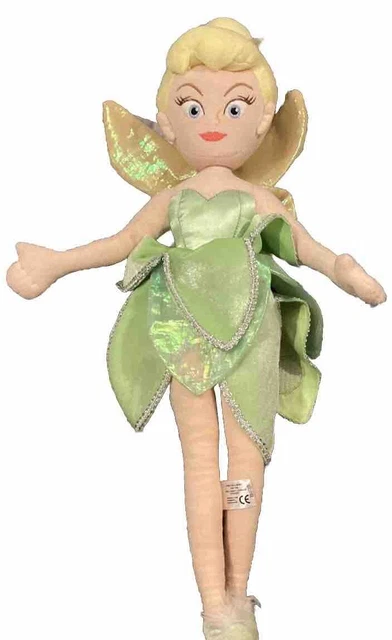 DISNEY STORE EXCLUSIVE Tinkerbell fairy rag doll soft plush cuddly ...