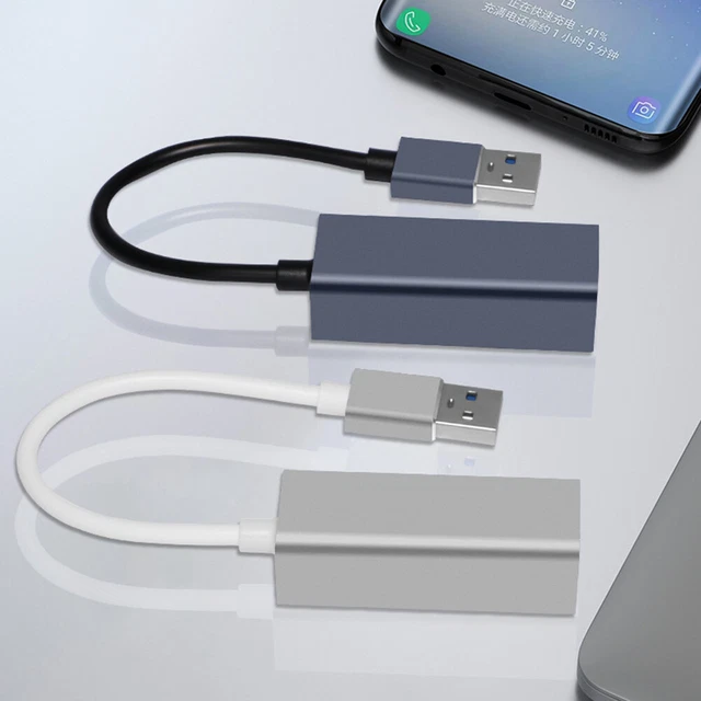 TYPE-C TO RJ45 Gigabit Ethernet Wired LAN Adapter Portable Desktop ...