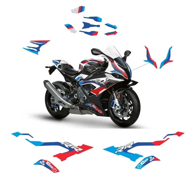 BMW M1000RR REPLICA Sticker Kit for 2019 / 2021 BMW S1000RR Motorcycles ...