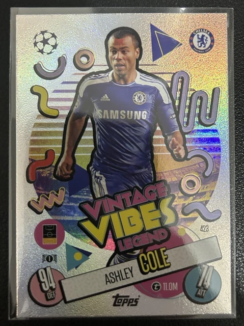 ASHLEY COLE VINTAGE Vibes Legend Match Attax 2024/2025 Chelsea 24/25 ...