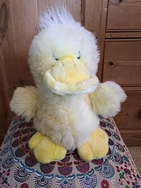 VINTAGE JADE SWINTON Manchester Fluffy Yellow Duck Chick Plush Soft Toy ...