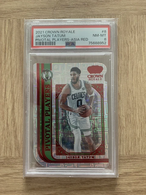 2021 PANINI CROWN Royale Giocatori Pivotali 8 Jayson Tatum Asia Rosso PSA 8 Celtics EUR 58,27 ...