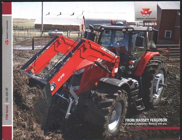 MASSEY FERGUSON &7700 Series" Tractor Brochure Leaflet £6.00 - PicClick UK
