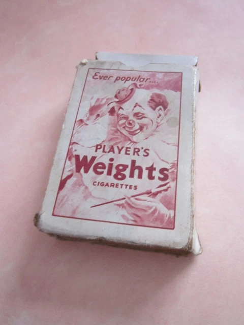 PLAYERS WEIGHTS CIGARETTES Pack Playing Cards Clown £2.00 - PicClick UK
