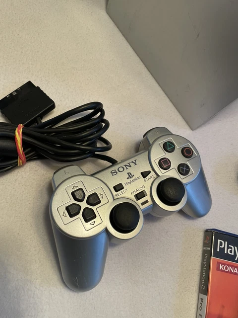 SILVER SONY PLAYSTATION 2 PS2 Games Console Controller Bundle - 50003 ...