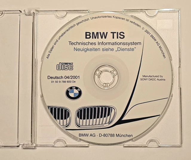 WERKSTATTHANDBUCH (CD) BMW TIS E30 E36 E46 E34 E39 E32 E38 E31 E52 EUR 21,25 - PicClick DE