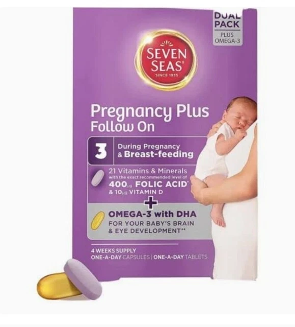 SEVEN SEAS PREGNANCY Plus Follow On Vitamins & Minerals £0.99 - PicClick UK