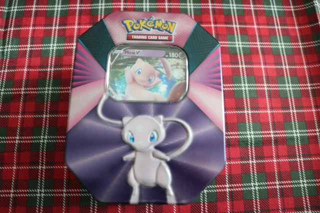 CARTE POKÉMON - POKEBOX METAL MEW V + lot de cartes en tres bon etat ...