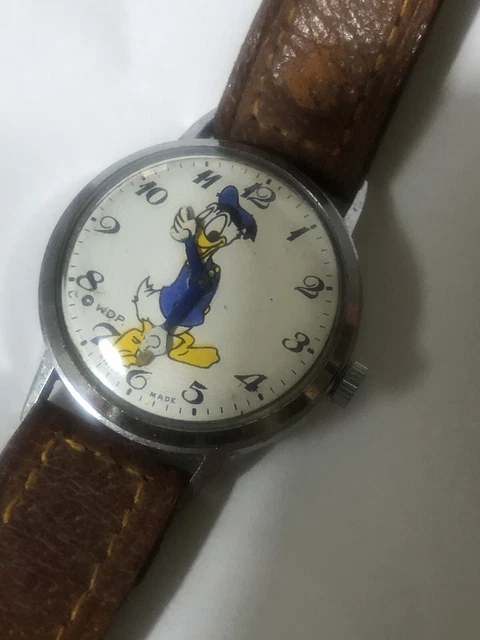 OROLOGIO D'EPOCA WALT Disney Donald Duck Swiss Bradley Watch Vintage ...