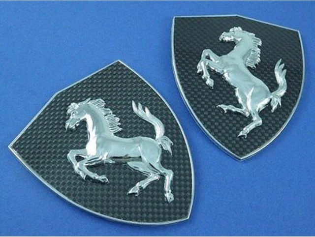 FERRARI SCUDERIA FENDER Shields/Badges/Emblems - Carbon Fiber EUR 468 ...