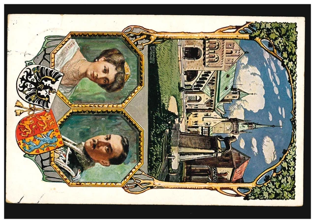 AK BRAUNSCHWEIG EINZUG des Herzogpaares, passender SSt BRAUNSCHWEIG 3.11.1913 EUR 20,70 ...