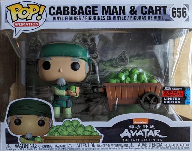 FUNKO POP: AVATAR, The Last Airbender, Cabbage Man & Cart NYCC 2019 ...
