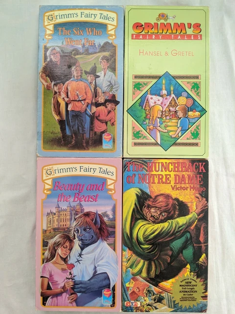 GRIMM'S MÄRCHEN KLASSIKER Saban Anime VHS Lot Hänsel Gretel Sechs, die ...