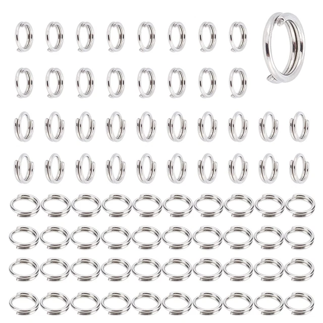 PH PANDAHALL 290PCS Anellini Aperti Anellini per Bigiotteria Doppia ...