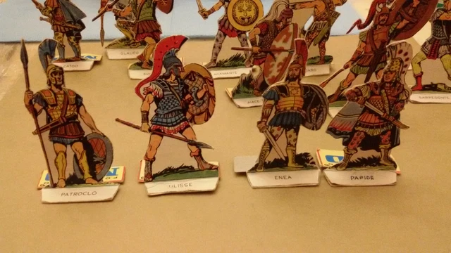 SOLDATINI DI CARTA - Eroi Omero greci troiani Ettore Achille Enea ...