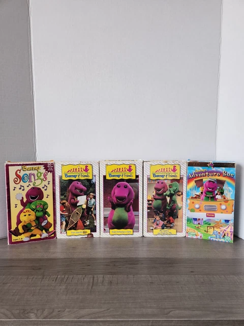 BARNEY AND FRIENDS VHS 1-2-3-4-5 Senses! TIME LIFE Video RARE HTF ...