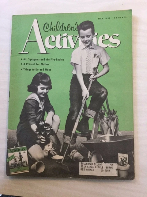 CHILDREN'S ACTIVITIES MAGAZINE - May 1957 - STORIES, GAMES, PUZZLES, POEMS £10.24 - PicClick UK