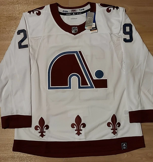 NWT NATHAN MACKINNON Colorado Avalanche adidas Reverse Retro jersey 56 ...
