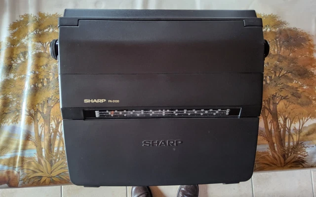 MACHINE ÉCRIRE ÉLECTRONIQUE portable SHARP PA-3130 parfait état ...