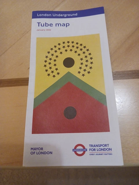 LONDON UNDERGROUND TFL pocket tube map January 2022 Larry Achiampong ...