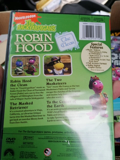 THE BACKYARDIGANS DVD Robin Hood the Clean R1 Import AS NEW FREEPOST £7 ...
