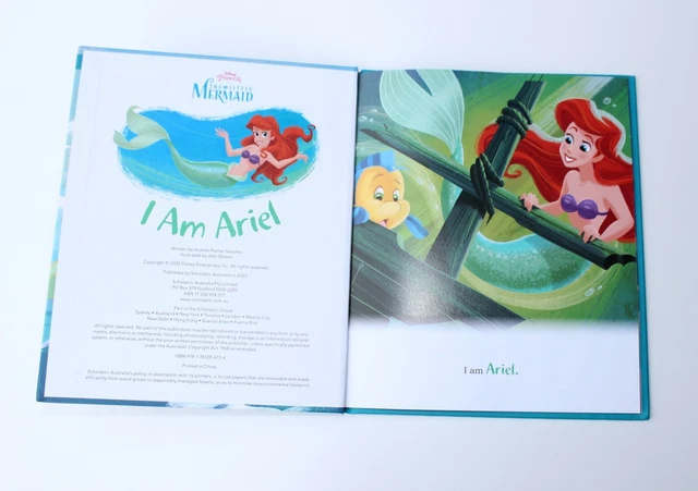 DISNEY PRINCESS MOVIE Classics The Little Mermaid Hardcover Book I Am ...