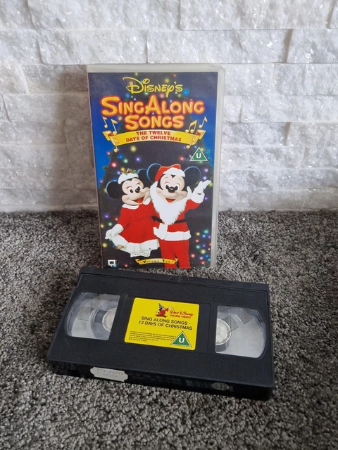 DISNEY S SING ALONG Songs The Twelve Days Of Christmas Vol 12 VHS VCR DISNEY S SING ALONG Songs The Twelve Days Of Christmas Vol 12 VHS VCR