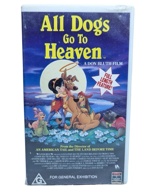 ALL DOGS GO To Heaven (VHS, 1989) PAL | Rare Vintage Animated Classic Don Bluth $18.29 - PicClick AU