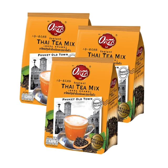 ORTA INSTANT THAI Tea Powder Mix Drink Signature Thailand Halal 15 ...