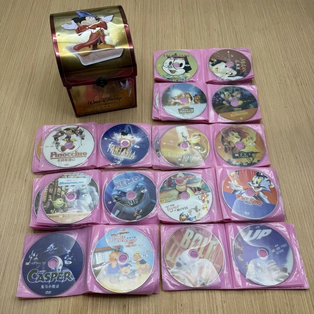172 DVD LOT Walt Disney Treasure Chest Classics 100 Years - English ...