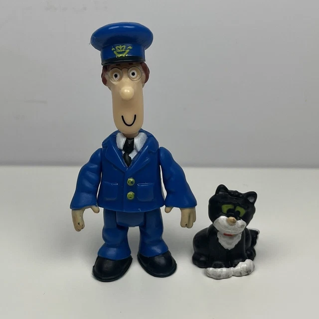 POSTMAN PAT POSSIBLE Mini Figure 7cm Tall and Jess the Cat Very Good ...