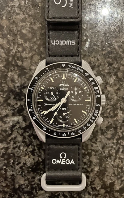 OMEGA X SWATCH Speedmaster MoonSwatch Orologio da uomo nero - SO33M100 ...
