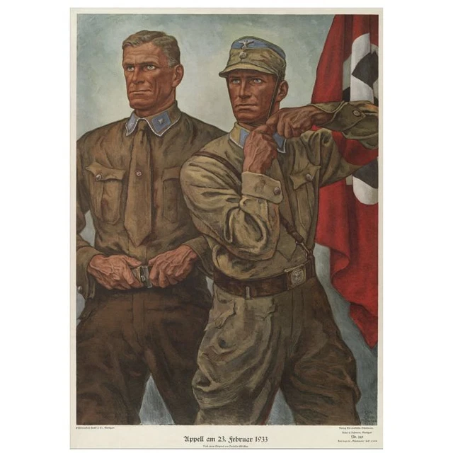 REPRODUCTION GERMAN SOLDIERS (1933) - German WW2 Propaganda Poster-A4 ...