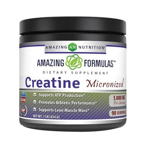 AMAZING FORMULAS MICRONIZED Creatine Monohydrate 1 Lb By Amazing ...