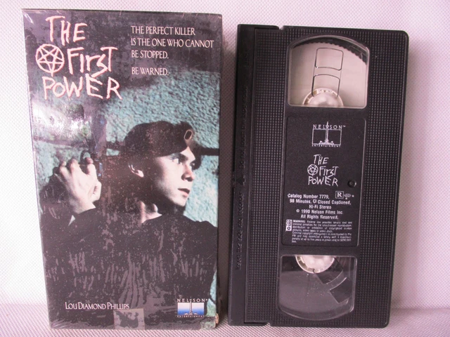 THE FIRST POWER 1990 VHS Movie Horror, Video Korner Rental Lou Diamond ...
