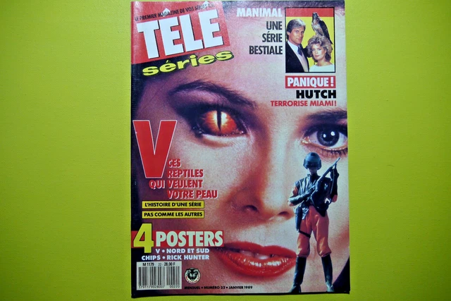 TÉLÉ-SÉRIES MAGAZINE N° 22 , V diana , manimal , david soul hutch ...