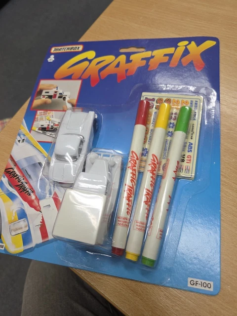 MATCHBOX GRAFFIX GRAFFIC Traffic GF-100 MB38 Model A Ford Van Corvette ...