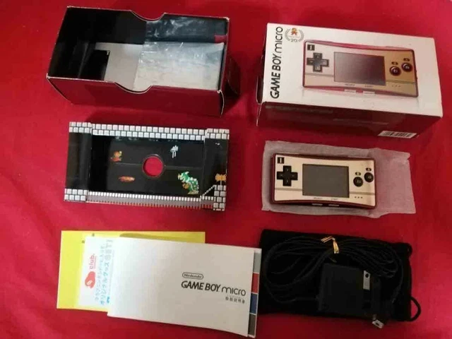 NINTENDO GAME BOY Micro 20th Anniversary Famicom Color Mario Console ...