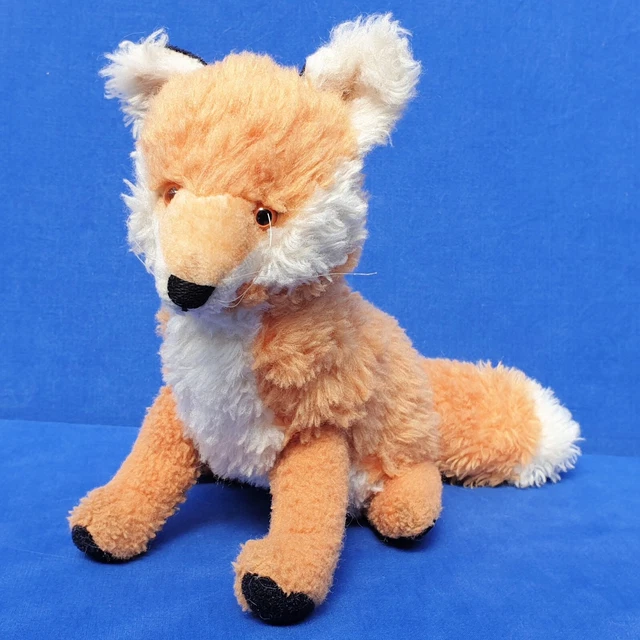 STEIFF FOX COZY Fuzzy Stuffed Animal Sitting Fox Cuddled Animal 22Cm £ ...