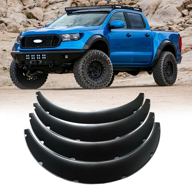FOR FORD RANGER Car Flexible Wide Body Wheel Arches Fender Flares Kit ...