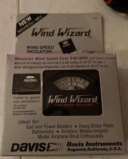 WIND WIZARD SPEED Indicator #281 Davis Instruments £18.25 - PicClick UK